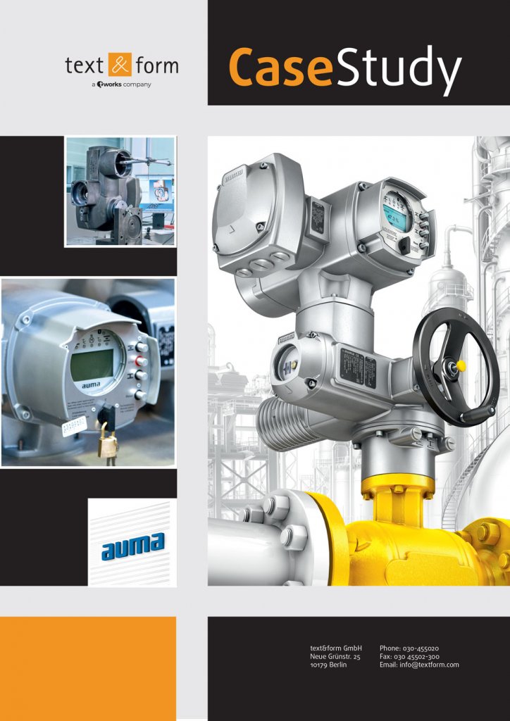 Case Studies - text&form & AUMA Riester GmbH & Co. KG