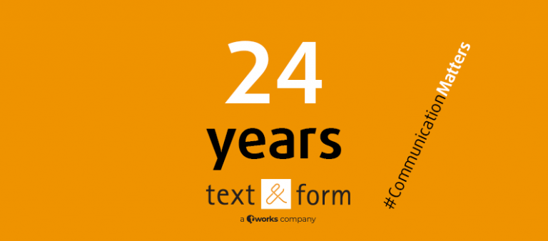 text&form turned 24! – text&form